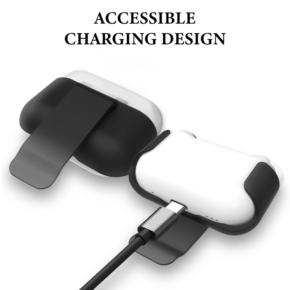 Geekria Wireless Earbuds Case Ultra Light Belt Clip Pocket Holder, Com