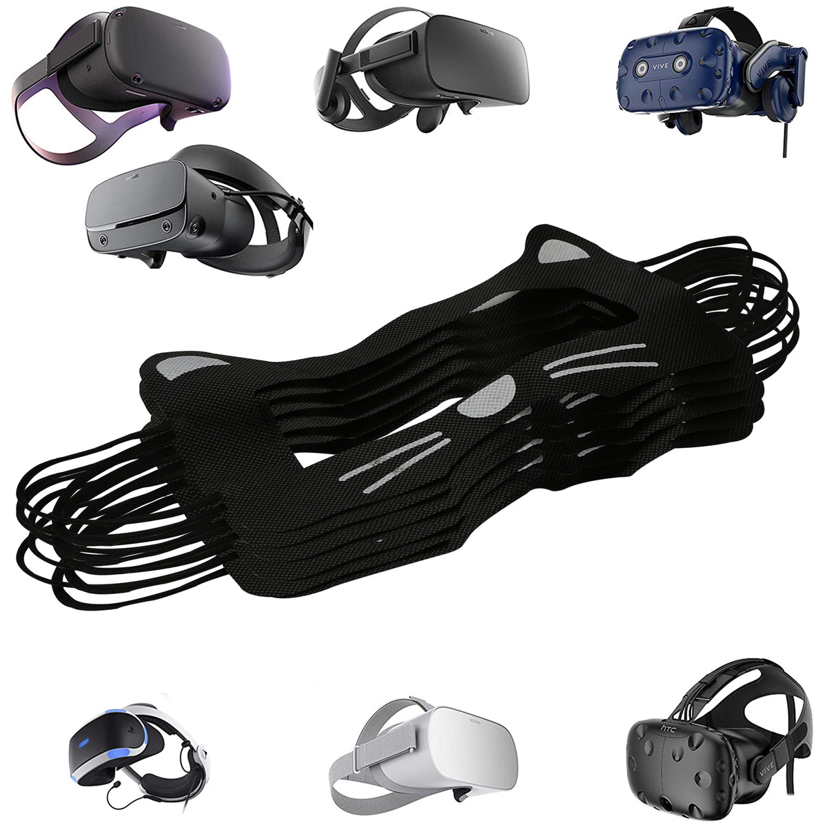 Geekria 50PCS VR Cartoon Disposable Face Mask VR Headset Mask, VR Eye