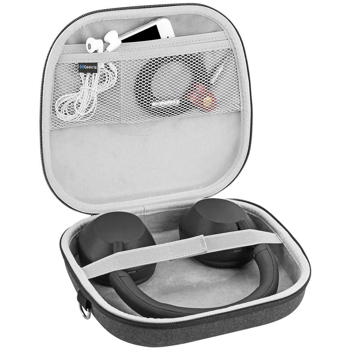 Geekria Shield Headphones Case Compatible with Sony WH-1000XM5, WH-100