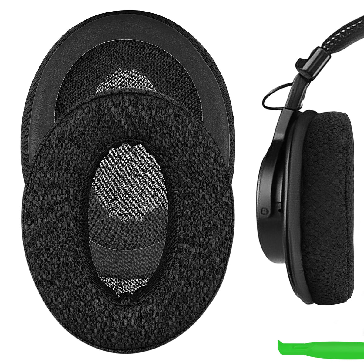 Geekria Comfort Extra Thick Mesh Fabric Replacement Ear Pads for Sony