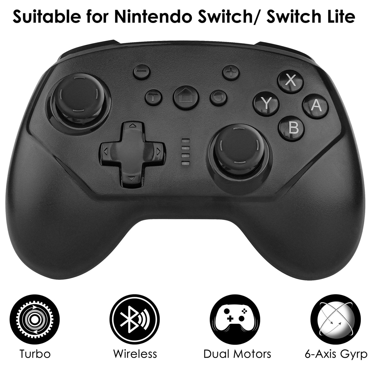 Geekria Mini Wireless Controller, Compatible with Switch OLED, Switch,