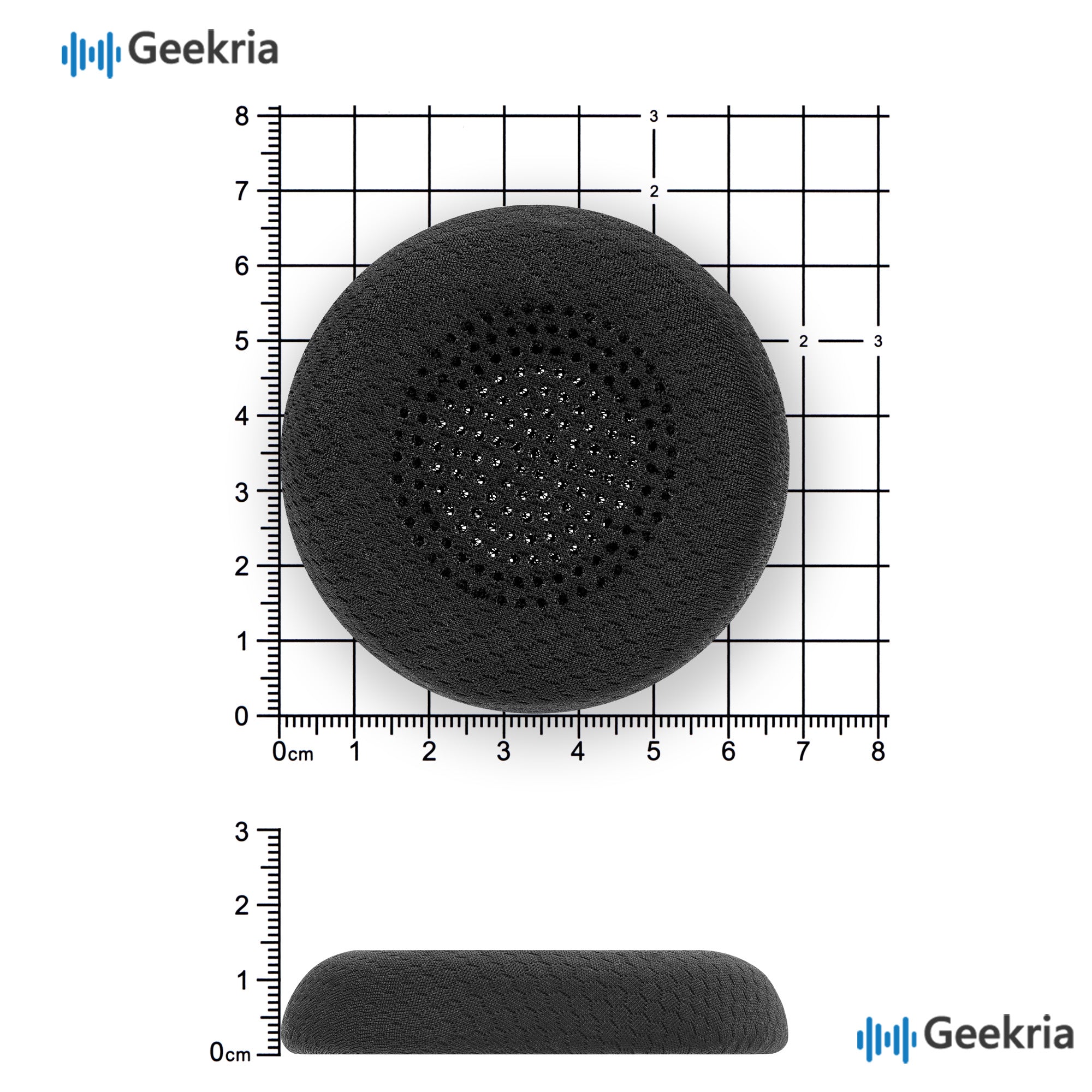 Geekria Comfort Mesh Fabric Replacement Ear Pads for Logitech Zone Wir