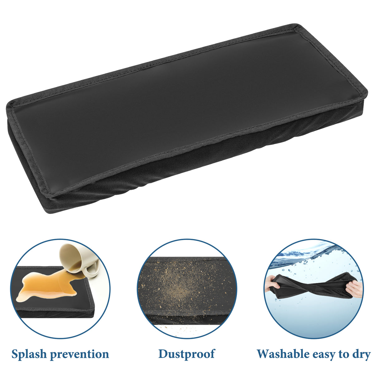 Geekria Tenkeyless TKL Keyboard Dust Cover, Soft Silicone Keyboard Cov