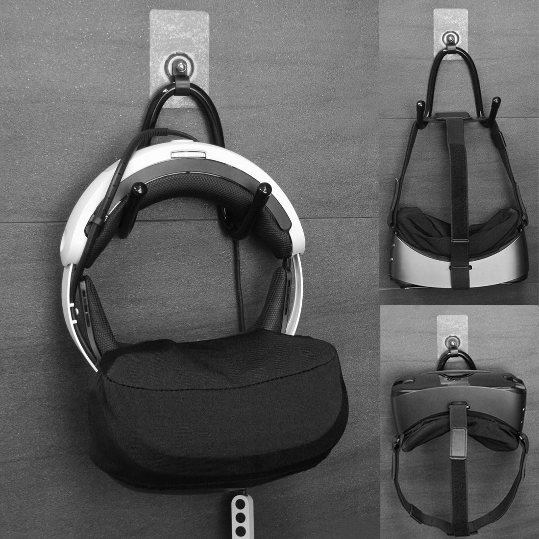Geekria Universal VR Headset Lens Cover & VR Wall Holder, VR Storage R