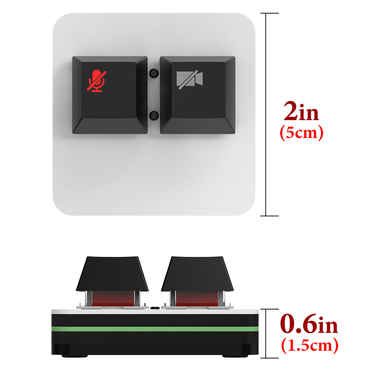 Geekria RGB Meeting Mute Controller Compatible with macOS Microsoft Te
